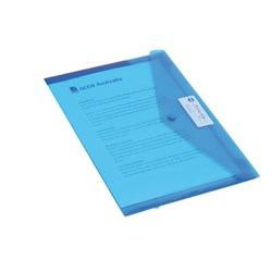 ZAC2015000 - Marbig Doculope Document Wallet A4 Push Button Clear ...