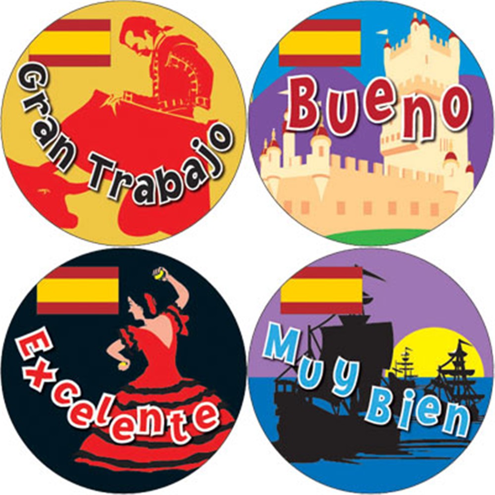 ML006 - Language Merit Stickers 29mm - Spanish - Kookaburra Educational ...