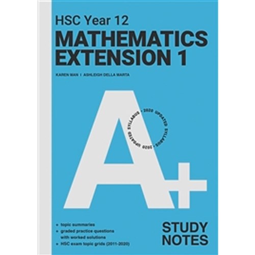 9780170459242 - A+ Mathematics Extension 1 HSC Yr 12 Study Notes NSW ...