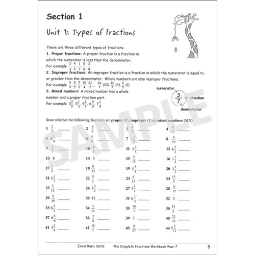 9781740200431 - Excel The Complete Fractions Workbook Year 7 ...