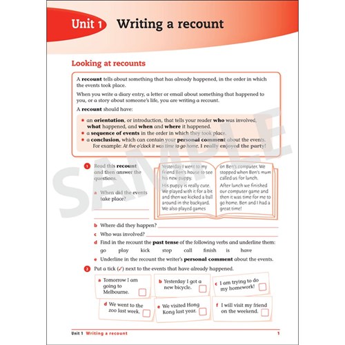 9781741254037 - Excel Advanced Skills Writing Workbook Year 3 ...