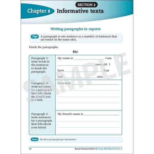 9781741254402 - Excel Advanced Skills Writing Workbook Year 2 ...