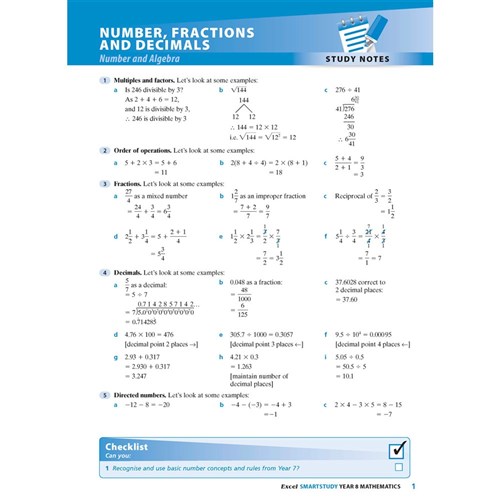 9781741254747 - Excel SmartStudy Mathematics Year 8 - Kookaburra ...
