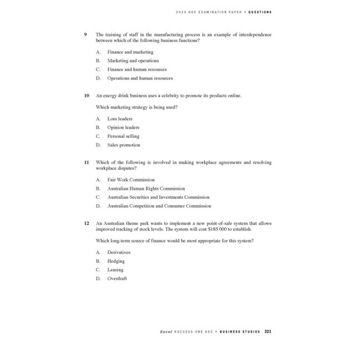 9781741257533 - Excel Success One HSC Business Studies 2024 ...