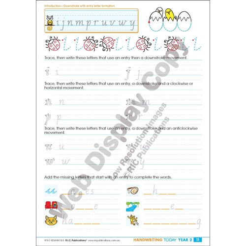 9781925698183 - Handwriting today NSW Workbook Year 2 - Kookaburra ...