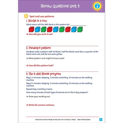 9781925726305 - Targeting Maths Problem Solving - Year 3 - Kookaburra Educational Resources ...