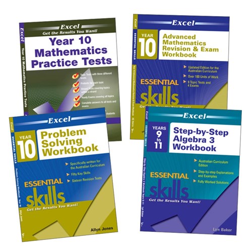 EXCPMATHY10 - Excel Maths Book Pack Yr 10 - Kookaburra Educational ...