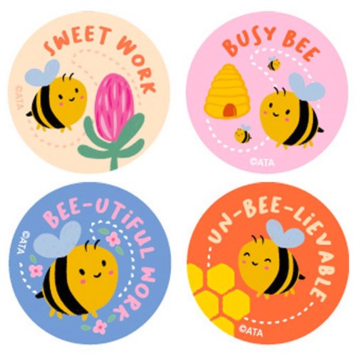 ZAAMS061 - Merit Stickers - Bees - Kookaburra Educational Resources ...