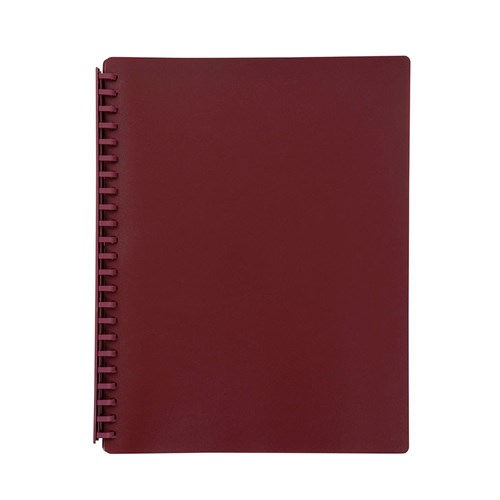 ZAC2007021 - Marbig Refillable Display Book A4 20 Pocket Maroon ...
