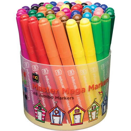 ZECMMMT48 - Master Mega Markers Asst in Storage Tub - Kookaburra ...