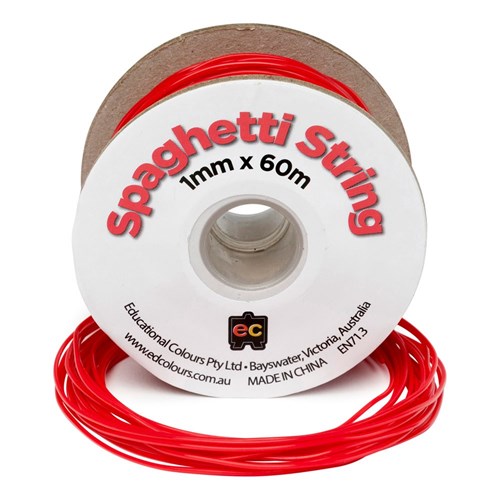 ZECPT1R - Spaghetti String 60m Red - Kookaburra Educational Resources ...