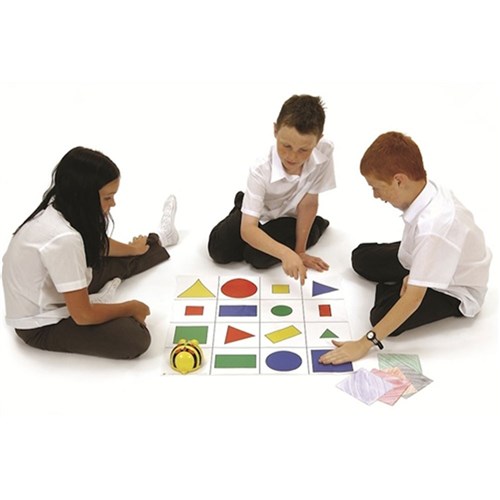 Zetitsmat4 Bee Bot Blue Bot Mat Shapes Colours Sizes Kookaburra Educational Resources