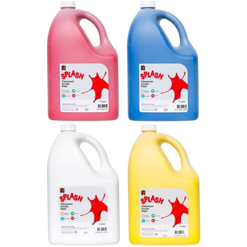 ZKITECS5PK4 - EC Splash Classroom Acrylic Paint 5 Litre Pack ...