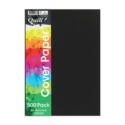 ZQU400156318 - Quill Cover Paper 120gsm A4 Assorted - Kookaburra ...