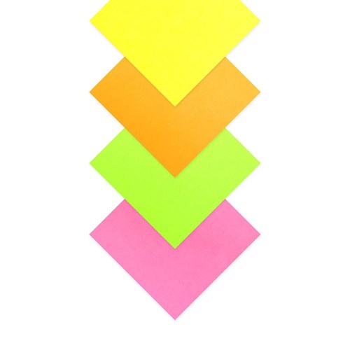 ZQU400156350 - Quill Shapes Square 127mm Flouro - Asstd Colours ...