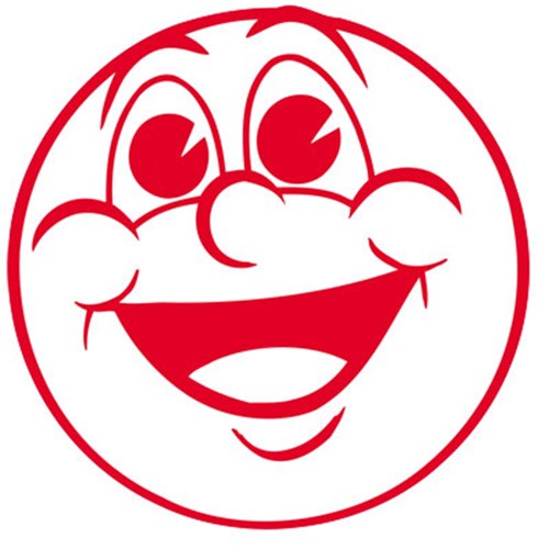 ZSDS-HS023-2 - Merit Stamp - Happy Face Red - Kookaburra Educational ...