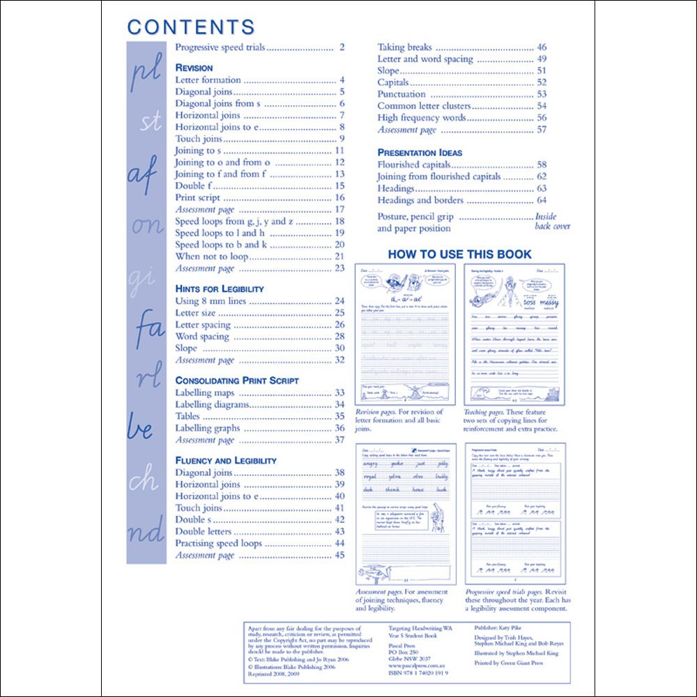 Targeting Handwriting WA Year 5 Student Book - Kookaburra Educational ...