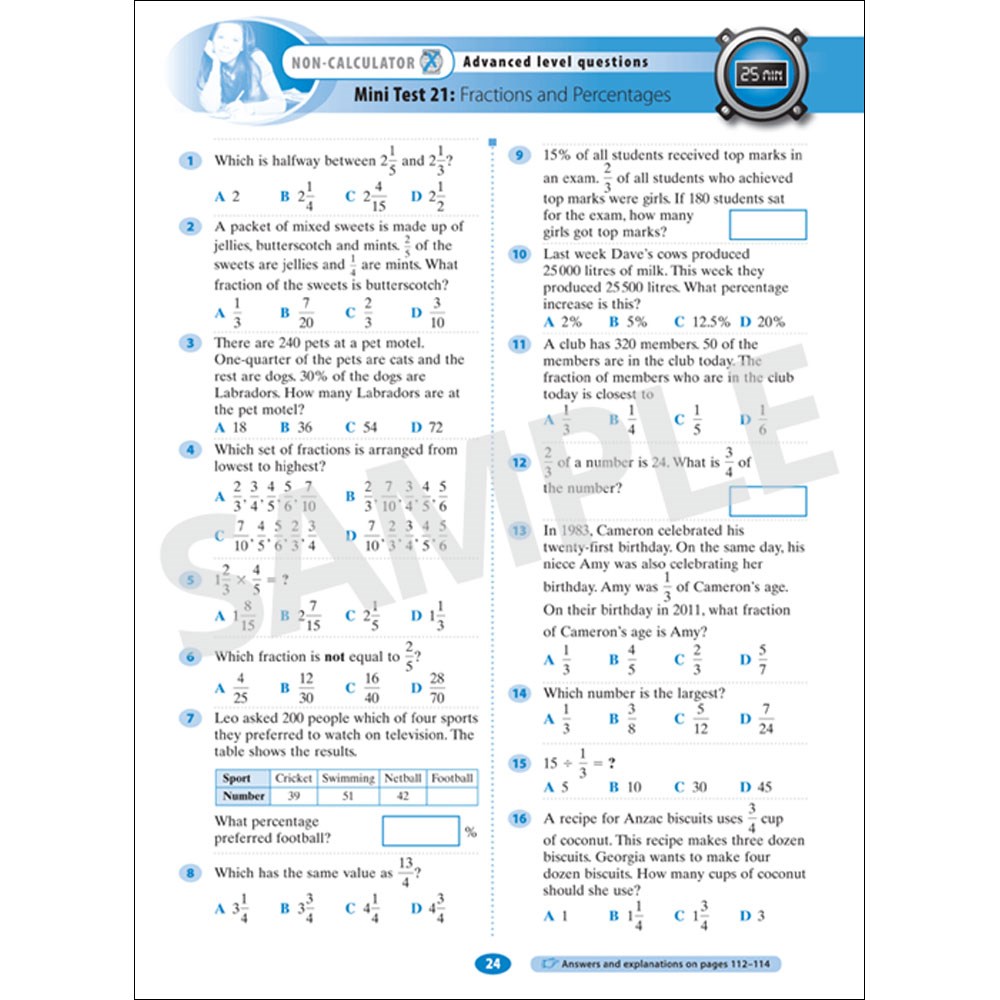 9781741253610 Excel Year 7 NAPLAN style Numeracy Tests Kookaburra 9781741253610 Excel Year 7 NAPLAN style Numeracy Tests Kookaburra