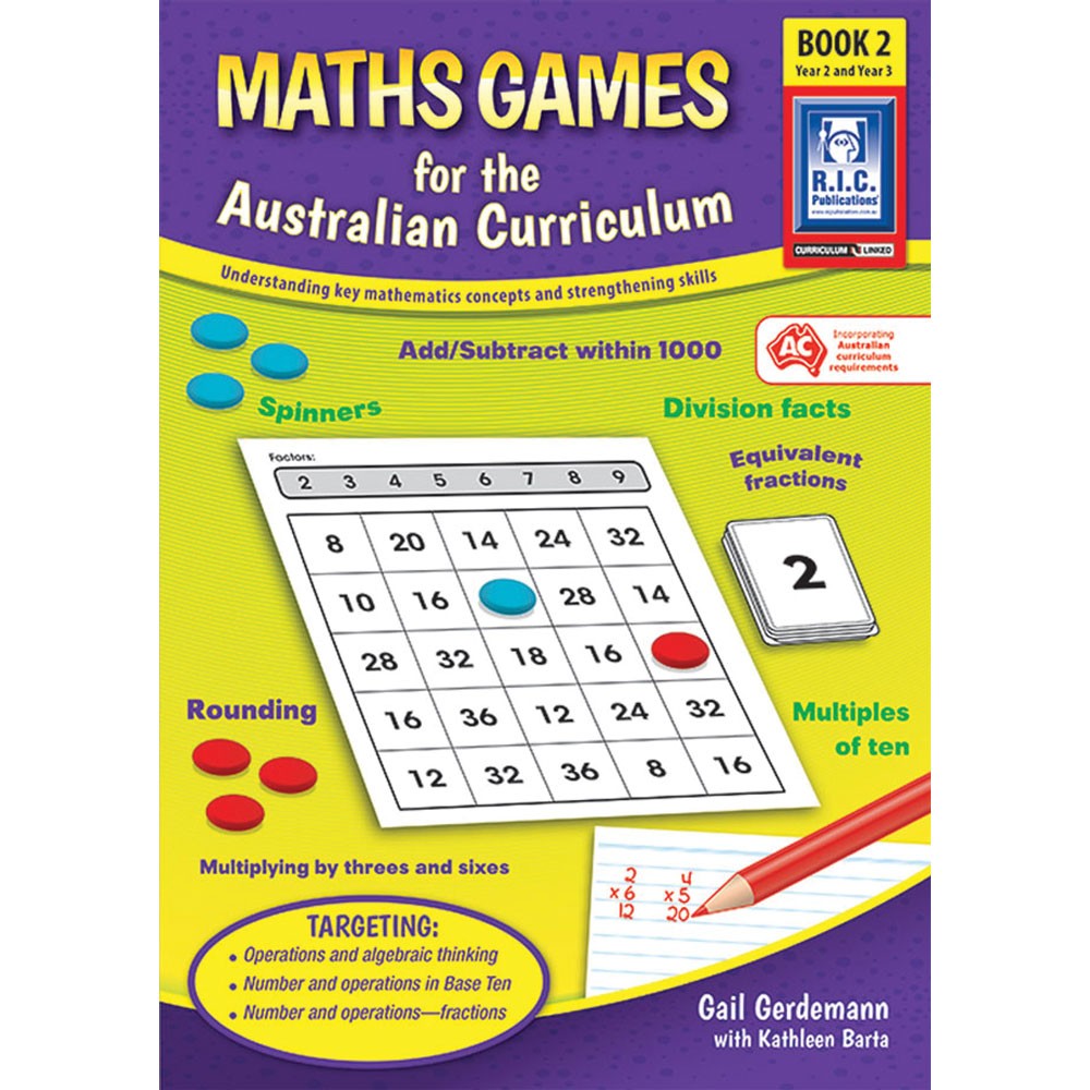 9781922116918 - Maths Games for the Aust Curriculum Book 2 - Kookaburra ...
