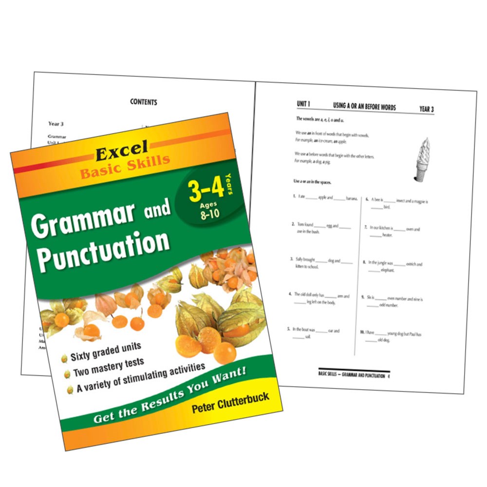 EXCPBSENGY34 - Excel Basic Skills English Book Pk Yr 3&4 - Kookaburra ...