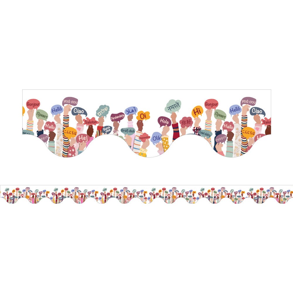 ZAASB515 - Scalloped Borders - Multicultural Kids - Kookaburra ...