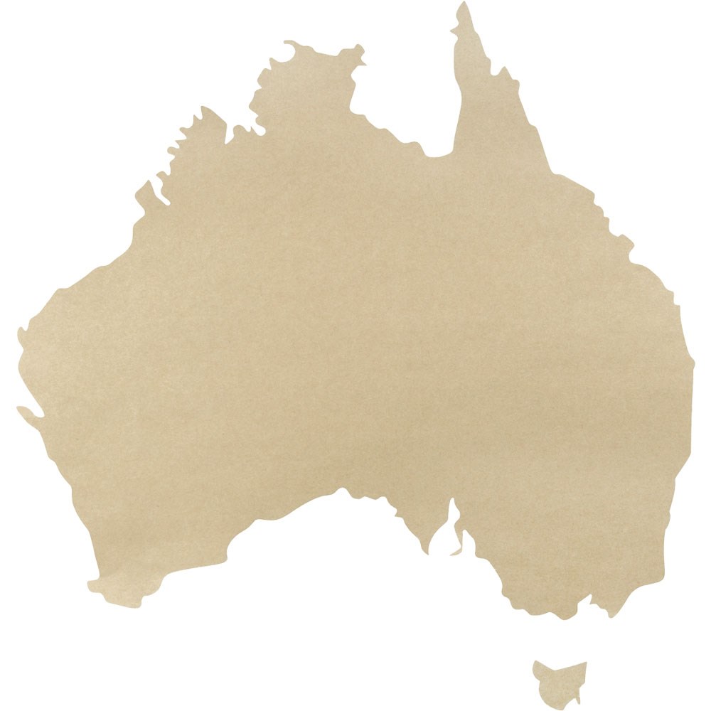 ZCRCB720 - Cardboard Australia Map Large 520 x 490mm - Kookaburra ...