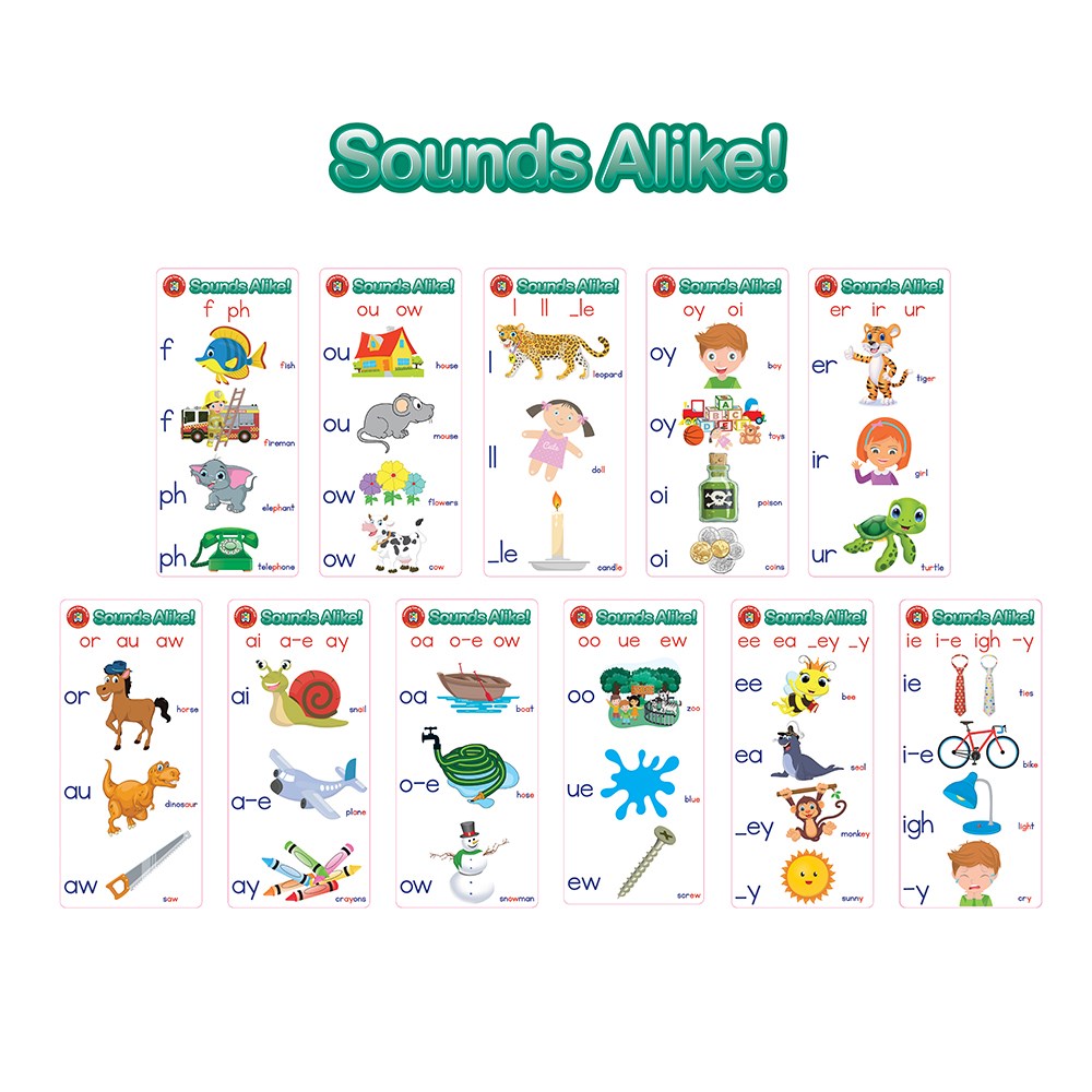 ZECLSAL - Sounds Alike Cards - Kookaburra Educational Resources - one ...