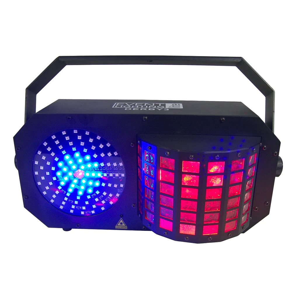 ZEVDERBY3 - 3-in-1 Lighting:Derby, Strobe, flood light and RGB laser ...