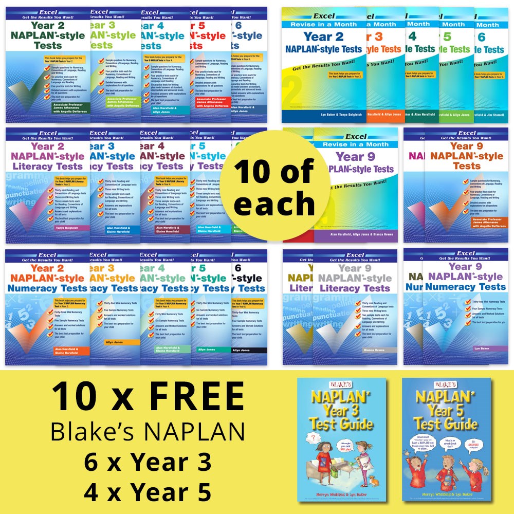 ZKONAPLANPACKB - Excel Naplan Pack B - Kookaburra Educational Resources ...