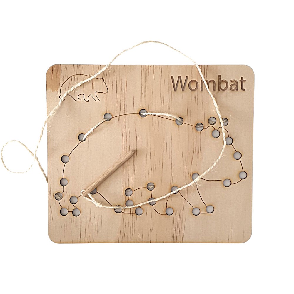 ZLB9309431041 - 5 Little Bears Australian Animal Lacing Board (Wombat ...