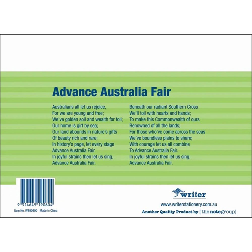 ZNPWB90600 - Student Notebook 8mm Double Ruled/Guide Lime Green 32 pg ...