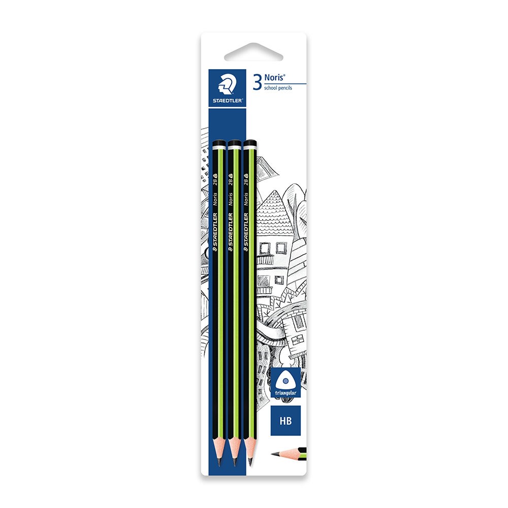 ZSD118HB BK3 - STAEDTLER Noris School Triangle HB - Kookaburra ...