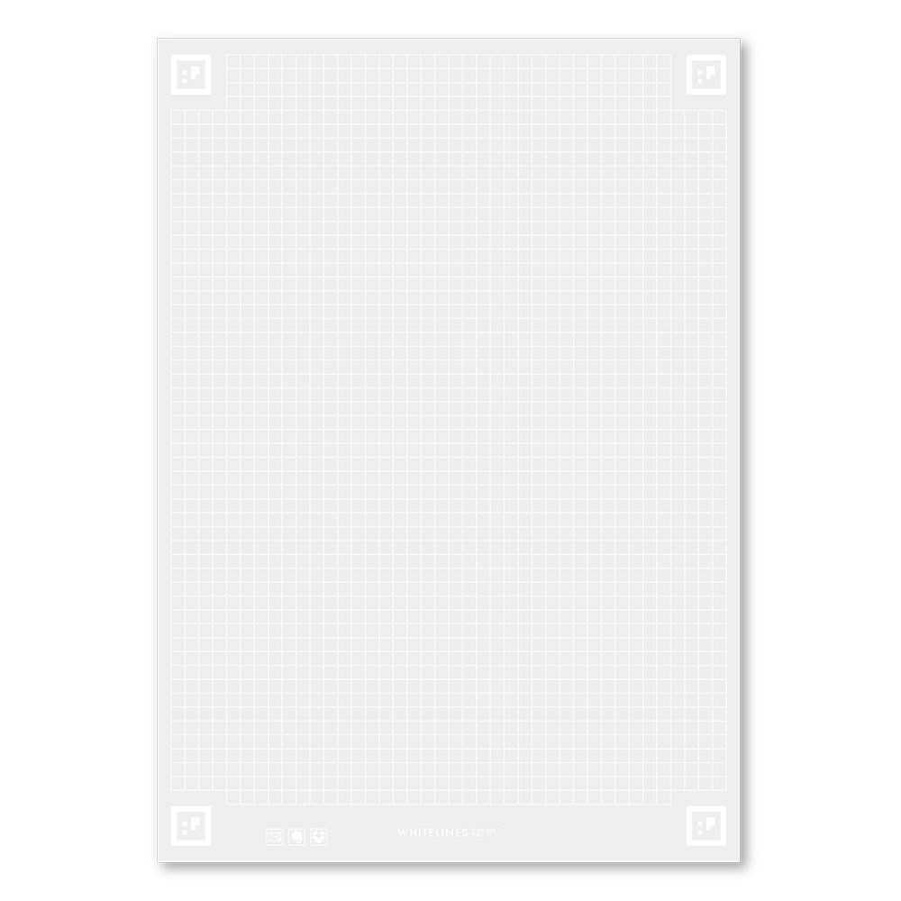 ZSP197077 - Whitelines Soft Cover Notebook Spiral A4 5mm Grid FSC 120pg ...